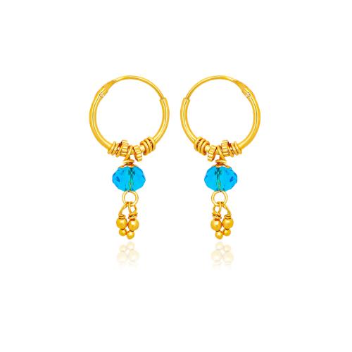Buy arch fashion Traditional Glod Platted Colourfull Bali Earring ...