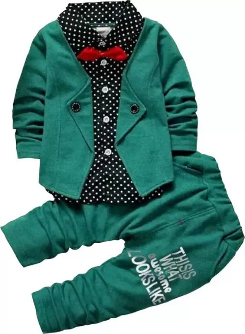 Buy Cashing Fashion Baba Suit Festive with Bow and Tie, Wedding Cotton ...