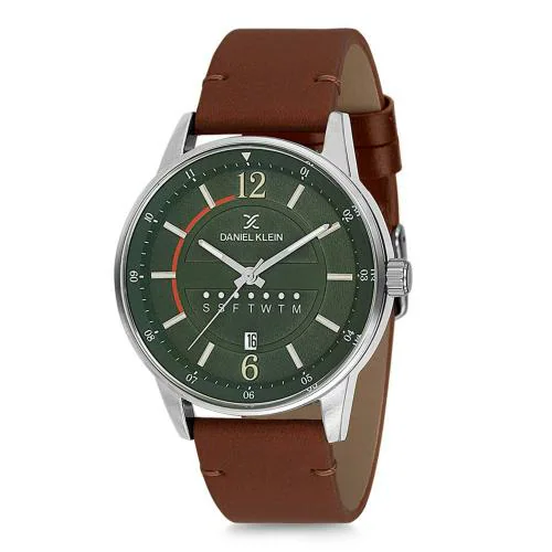 Buy Daniel Klein Analog Green Dial Brown Strap Watch For Men Online at Best Prices in India ...