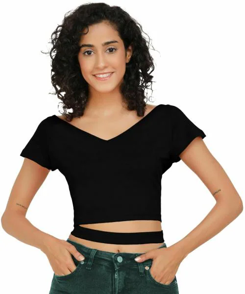 Buy AD2CART VA4403 Women Cotton Drop Shoulder V Neck Butterfly Sleeve ...