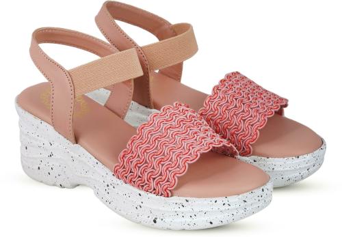 Buy Madam Glorious Women Wedges Peach Online at Best Prices in India - JioMart.