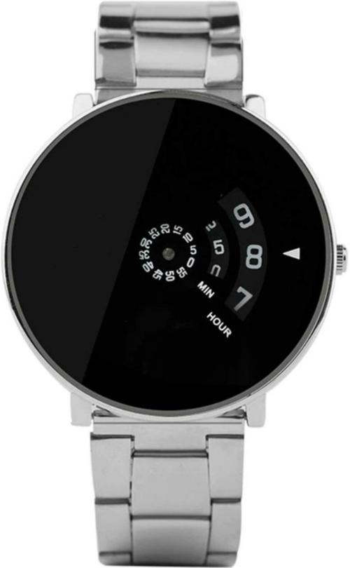Buy Bolun Analog Black Dial Silver Strap Watch For Men Online at Best ...