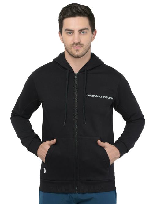 Buy LOTTO MEN MORGAN SWEAT BLACK HOODY TOP Online at Best Prices in ...