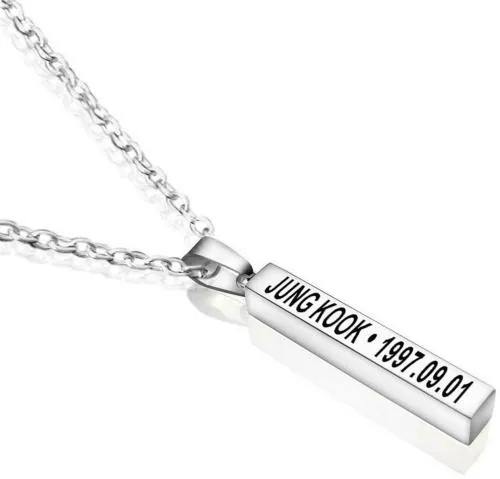 Buy University Trendz Men & Women Jung Kook BTS Pendant Silver ...