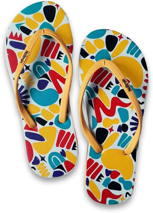 Buy NoStrain Women's Natural Rubber Flip-Flops Combo set (Pack of 2 ...