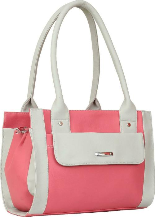 Buy Semiize Women Pink and White PU Shoulder Bag Online at Best Prices ...