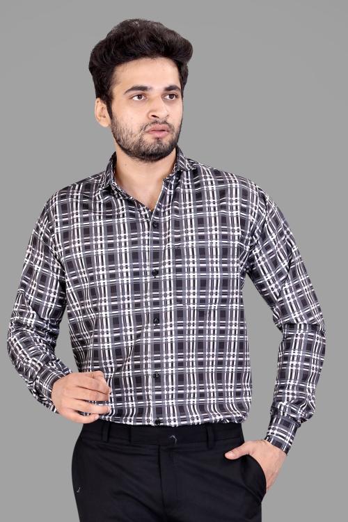 Buy GETCHI Cotton Blend Checks Print Full Sleeve Regular Fit Casual ...