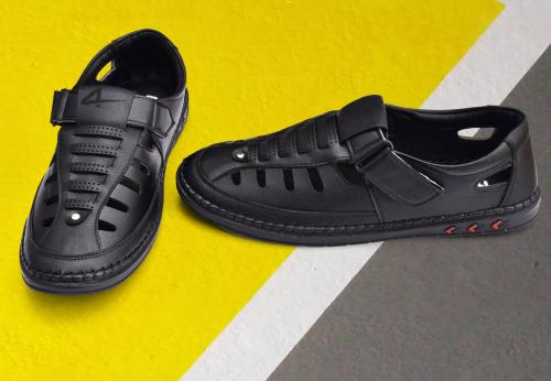 Buy Afreet Comfortable & Trendy Sandals for Men (Black) Online at Best ...