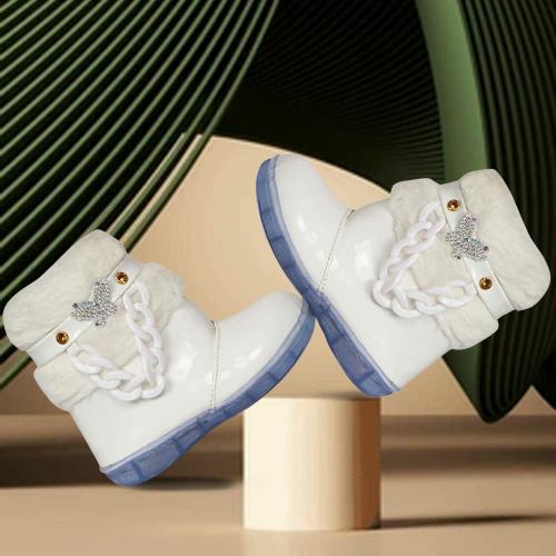 Buy SUNMI FOOTWEAR Girls Boots (White) Online at Best Prices in India ...