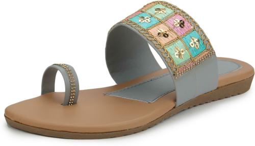 Buy NV Style Grey Stylist Sandals for Women Online at Best Prices in ...