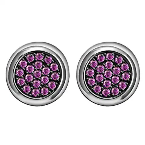 Buy Giva Sterling Silver Pop Pink Sphere Earrings For Women Online at ...