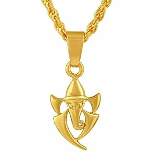 Buy morir Gold Plated Brass Vighnharta Ganesh Ganpati Hindu God ...