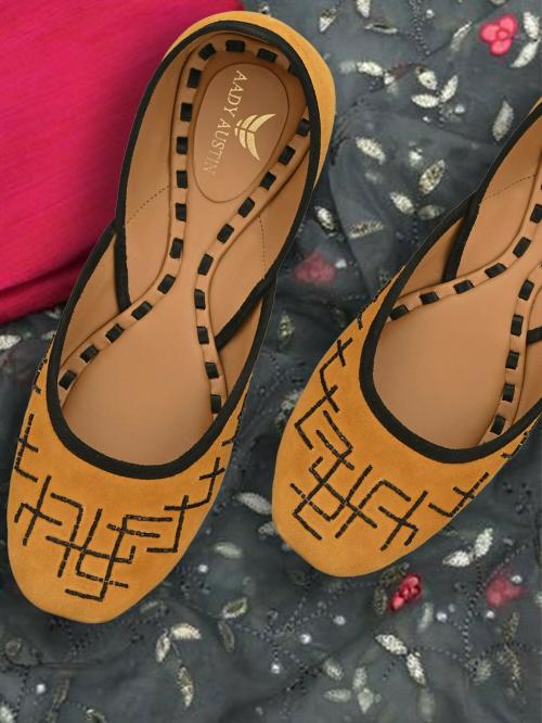 Buy Aady Austin Women's Trendy Tan Round Toe Flats Online at Best ...