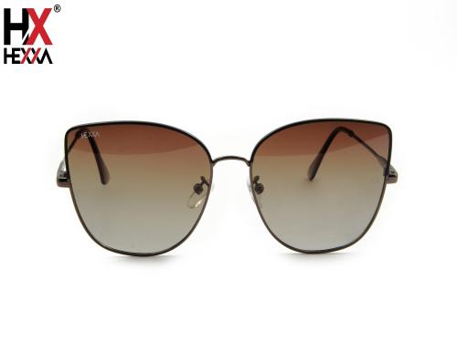 Buy HEXXA Fancy Polycarbonate Lens Metal Frame Cat Eye Sunglasses for ...