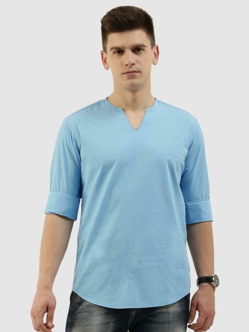 Buy Bene Kleed Sky Blue Solid Shirts Online at Best Prices in India - JioMart.