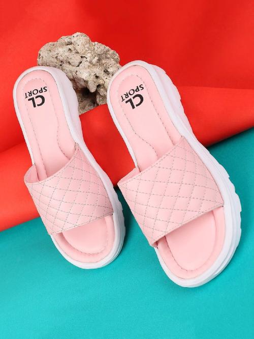 Buy CL Sports Pink Slides for Women Online at Best Prices in India ...
