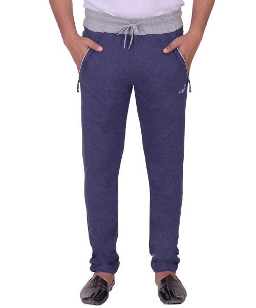 Buy Vego Men Blue Cotton Two Zip Pocket Track Pan (3Xl) Online at Best ...