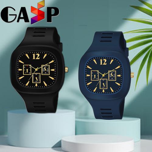 Buy GASP Analog Blue, Black Dial Blue Strap Watch For Men And Women ...