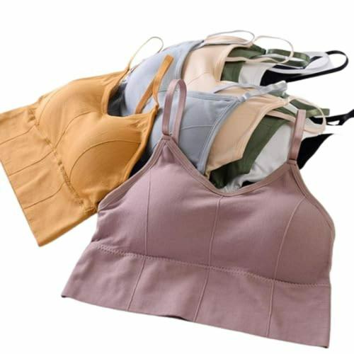 Buy WOAIS Women soft cotton multicolor bra-pack of 3 Online at Best ...
