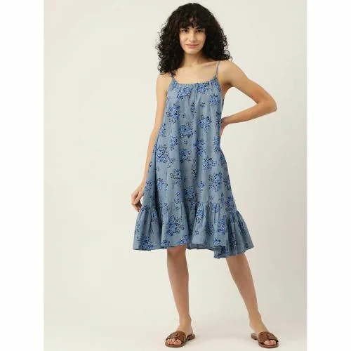 Buy Rue Collection Women Floral Fit and Flare Dress Online at Best ...