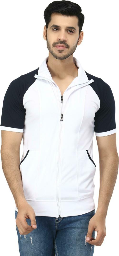 Buy Black Collection Men's Color Block Double Collar Half Sleeve T-Shirt | T shirt for men ...