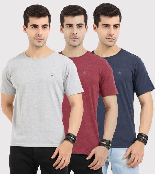 Buy ARDEUR MENS COTTON COMBO PLAIN TSHIRTS Online at Best Prices in ...