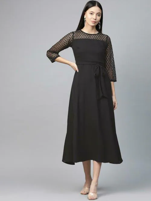 Buy plusS Women Black Solid Dress Online at Best Prices in India - JioMart.