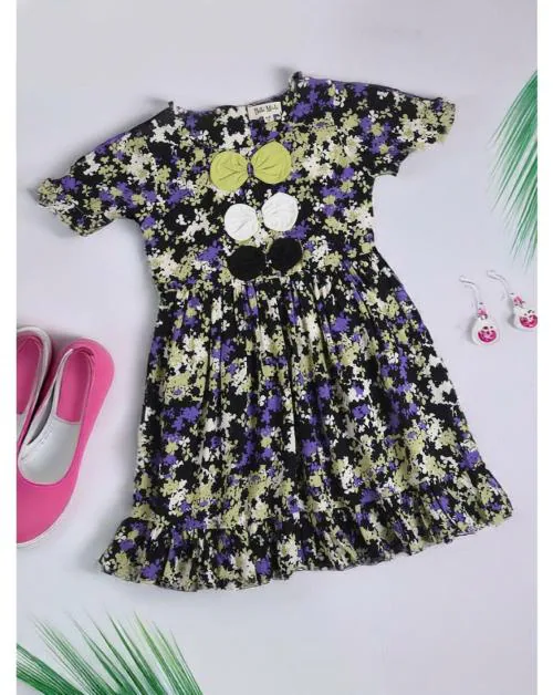 Buy Bella Moda Girls Fit And Flair Casual Wear Dress Online at Best ...