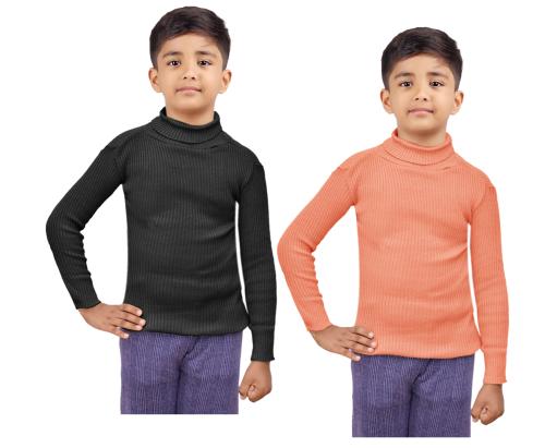 Buy IndiWeaves Boys Wool Warm High Neck Skivvy for Winter (Pack of 2 ...