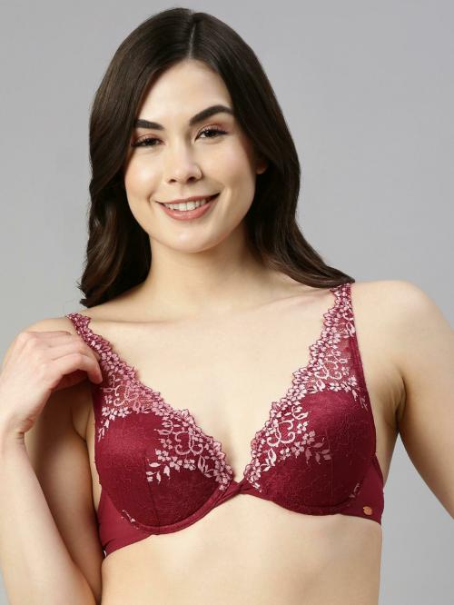 Buy Enamor F043 Perfect Plunge Push-up Bra Online at Best Prices in India - JioMart.
