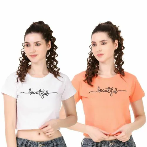 Buy Vanghee crop tops for women | Summer Top | Half Sleeve Crop Top ...