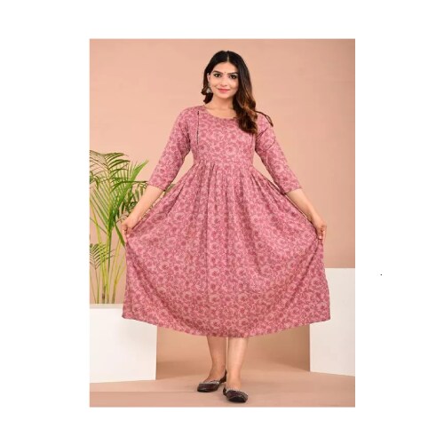 Buy BADRIKA Rayon Printed Kurti For Women Online at Best Prices in ...