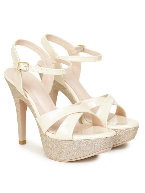 Buy Shezone Women's Cream Heels Online at Best Prices in India - JioMart.
