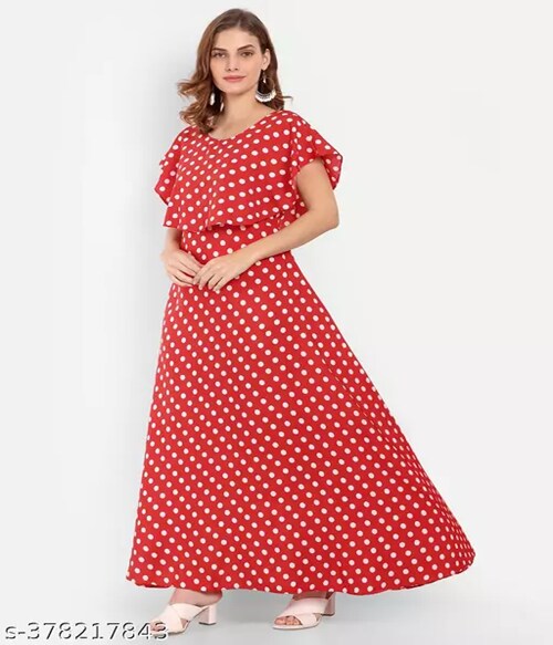 Buy PRIJHON Stylish Trendy Fashionable Attire Frocks | College Party ...