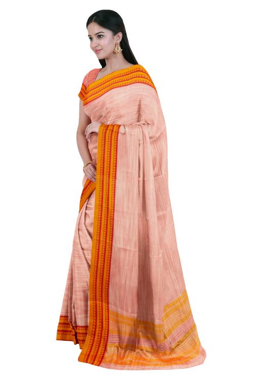 Buy KSR HANDLOOMS - WOVEN-PURE KOLLAM COTTON SAREE Online at Best ...