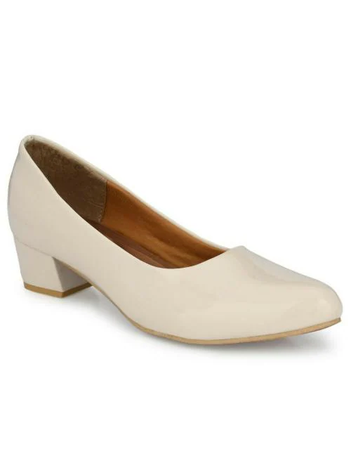 Buy Aady Austin Women's Synthetic Beige Pump Heels Online at Best ...