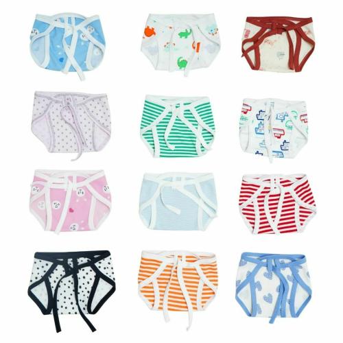 Buy Cute Landings New Born Baby Pack of 10 Reusable Single Layer Nappy ...