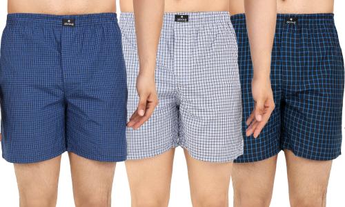 String Men Checkered Back Pocket Boxers10209Large - JioMart