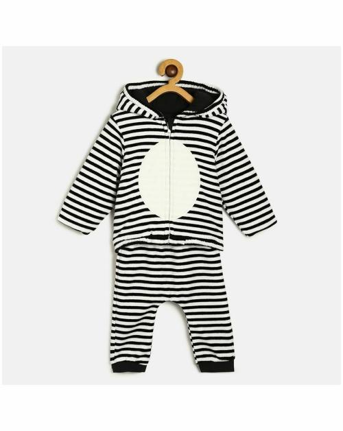Buy MINI KLUB Baby Boys Black Cotton Coordinate Set Online at Best ...