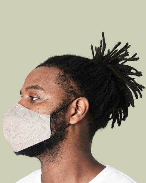 Buy Bokoka Men Beige Floral Brocade Masks (One Size) Online at Best ...