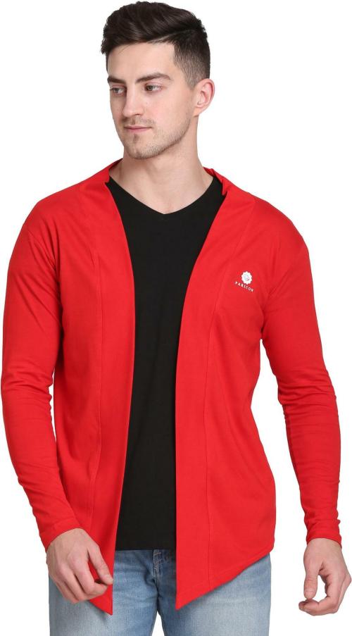 Buy FARICON Men Full Sleeve Red Shrug Online at Best Prices in India ...
