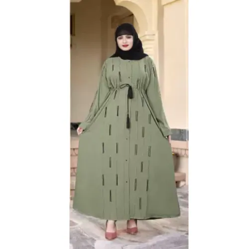 Buy BHUMIFAB latest designer cyc fabric abaya Viscose Georgette Blend ...