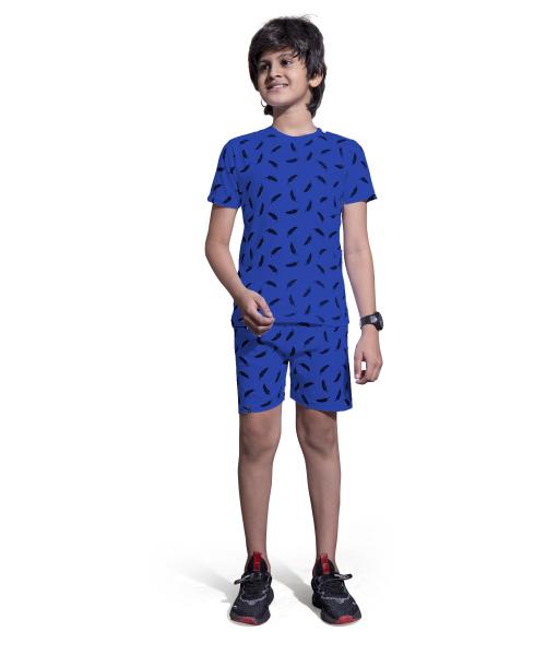 Buy PEPP N HAGG 100% Cotton Biowash Boys Leaf All Over Printed Set ...