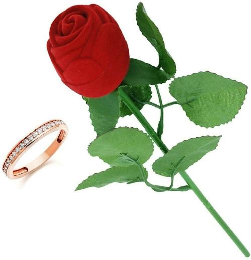 Buy SILVERISH Platinum Plated Alloy Cubic Zirconia Valentine Day Ring ...