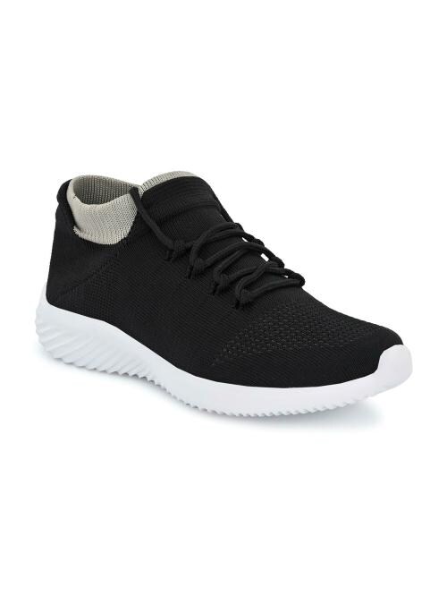 Buy Bucik Men's Black Mesh Lace-Up Running Sports Shoes Online at Best ...