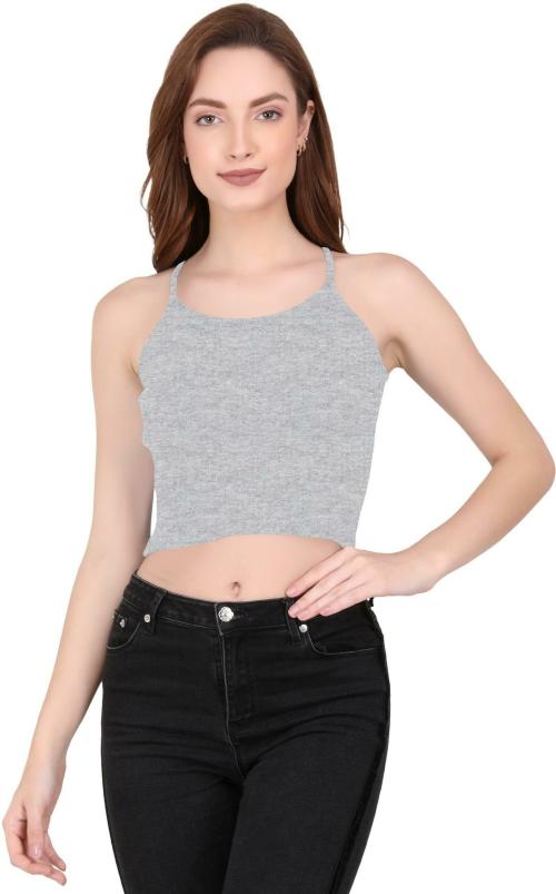 Buy THE BLAZZE Grey Solid Cotton Blend Women Camisole (S) Online at Best Prices in India - JioMart.