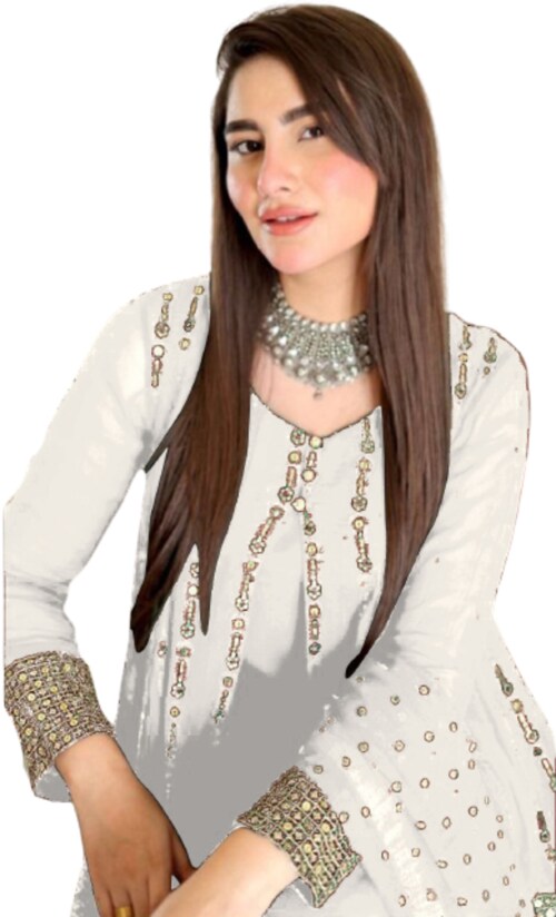 Buy Amima Lifestyle Women's Faux Georgette & Dupatta Fabric-Nazmin Semi Stitched Lehenga Choli ...