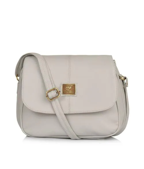 Buy Fostelo Women's Rosetta Crossbody Bag (Grey) (FSB-1240) Online at ...