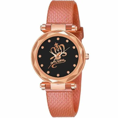 Buy KIROH Analogue Princess Designer Dial PU Strap Watch for girls and ...