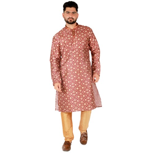 Buy Pro Ethic Style Developer Men's Kurta Pajama Silk Online at Best ...